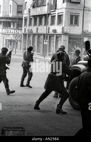 24 12 1989 Bucharest Romania The Romanian Revolution with the army and ...