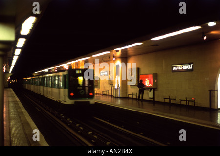 France, Paris, the Louvre-Rivoli metro station Stock Photo: 208286969 ...