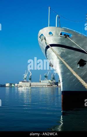 Pola Pula port harbour with ship in croatia Stock Photo - Alamy