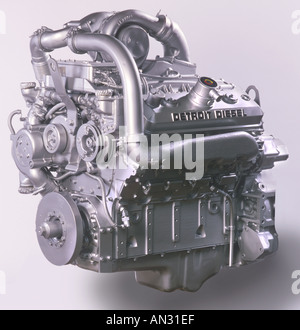 New bus or truck car engine texture background. Modern heavy duty truck ...