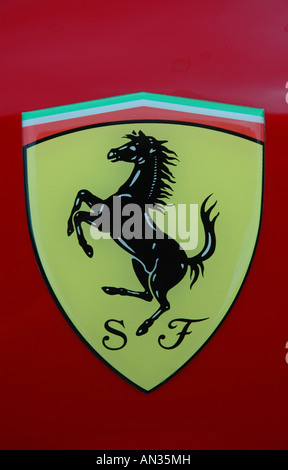 The famous prancing horse, symbol of Italian luxury cars manufacturer ...