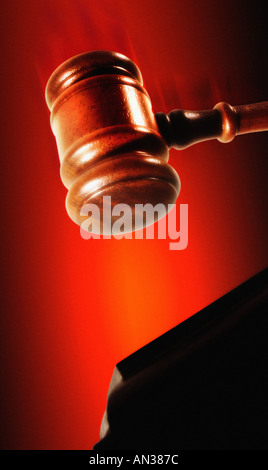 Wooden Law Gavel Stock Photo - Alamy