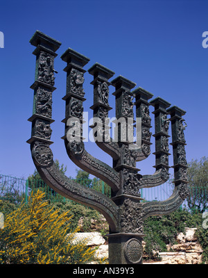 Menorah by Knesset in Jerusalem Stock Photo - Alamy