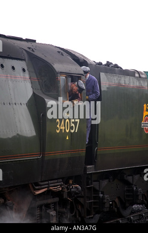 34057 The Biggin Hill Battle of Britain class steam enging in operation ...