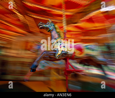 Merry go round in Blackpool England Stock Photo - Alamy