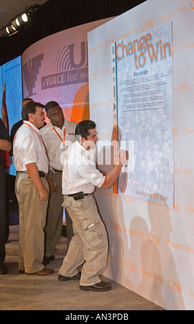 Founding Convention of Change To Win Labor Federation Stock Photo - Alamy