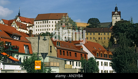 Germany, Saxony, Colditz castle, site of famous WW2 POW prison camp ...