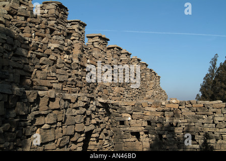 The relic of the Great Wall of the state of Qi in ancient China Stock ...