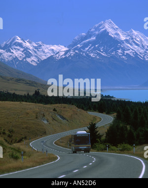 The Road to Mount Cook, New Zealand Stock Photo - Alamy
