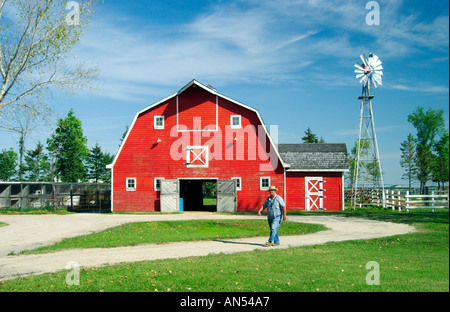 Farm Barn at the Mennonite Heritage Village, Steinbach, Manitoba Stock ...