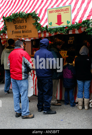 German Christmas Market, Chicago Stock Photo - Alamy