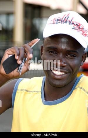 namibia, windhoek, taxi driver Stock Photo - Alamy