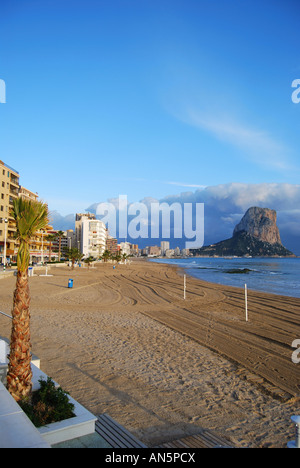 View of the tourist resort of Calpe, Costa Blanca, Spain Stock Photo ...