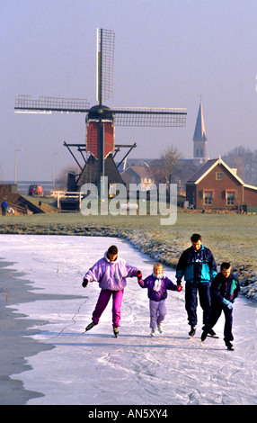 Windmill near Leiden Oude Ade Warmond De the Kaag dutch flag Windmill ...