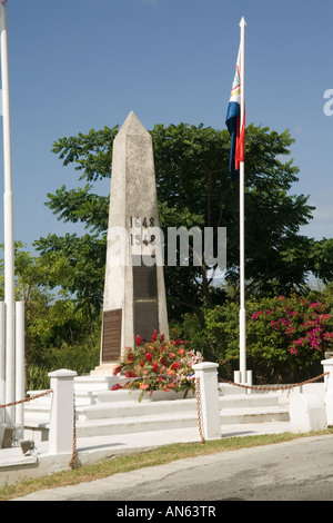 Border monument, St Maarten, Caribbean Stock Photo - Alamy