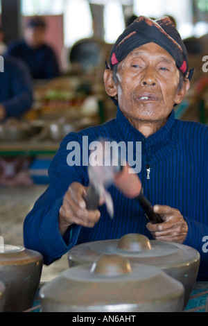 Traditional Gamelan Player Performing at the Royal Palace Yogyakarta ...