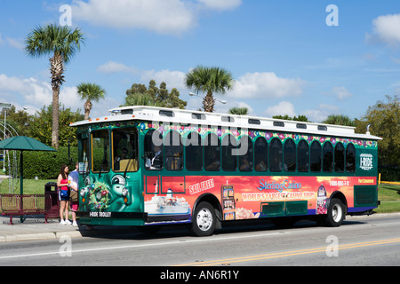 I-Ride Trolley bus, International Drive Resort Area, Orlando, Florida ...