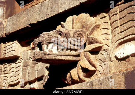 Statue of rain god Tlaloc in front of Anthropological museum, Mexico ...