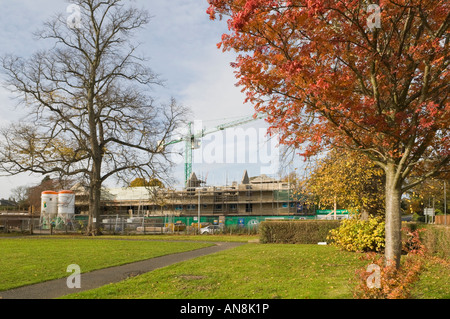 Building new retirement homes next to a public park in Kelso Scotland ...