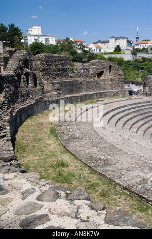 Théâtres Romains de Fourvière Roman amphitheatre Lyon France Stock ...