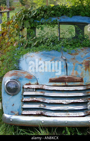 Old rusty broken down junk trucks Stock Photo - Alamy