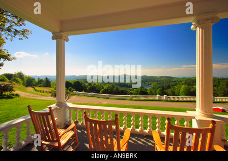 Moses Cone Mansion Porch, Moses Cone Memorial Park, Blue Ridge Parkway ...