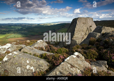 The Drake Stone on Harbottle Crags in Coquetdale in Northumberland ...