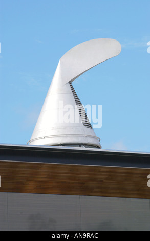 Roof with cowl of National Assembly for Wales Cardiff South Wales UK ...
