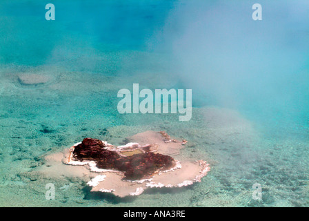 Closeup of Pale Blue Water and Patterned Rocky Looking Bottom of ...