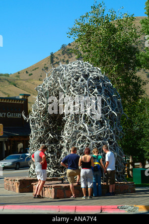 The famous Elk Antler Arch in George Washington Memorial Park, known as ...