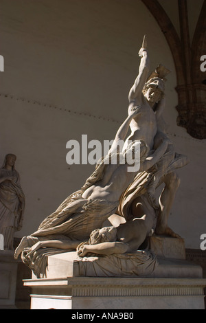 Sacrifice of Polyxena statue .Loggia dei Lanzi Florence Italy Stock ...