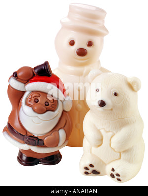 CHOCOLATE CHRISTMAS CHARACTERS Stock Photo - Alamy