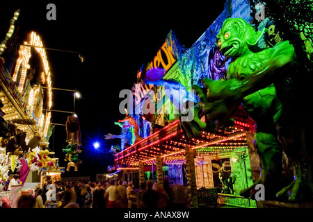 The Ghost train in the fun fair at Hunstanton, Norfolk Stock Photo - Alamy