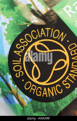 Soil Association Organic Standard logo on flexible Noodles packaging ...