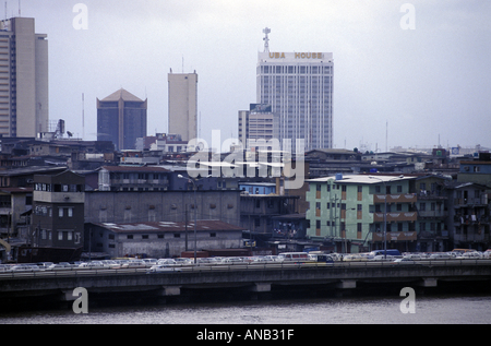 A view over Lagos the financial capital of Nigeria Stock Photo - Alamy