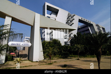 The Cyber Gateway building in Hyderabad's Cyberabad, India. This ...