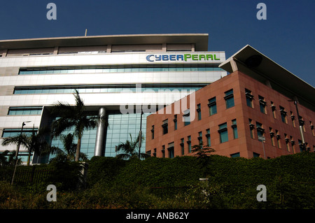 The Cyber Gateway building in Hyderabad's Cyberabad, India. This ...