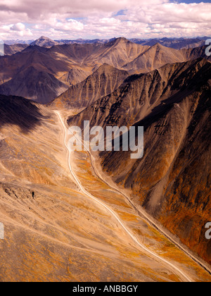 Trans Alaska Oil Pipeline at Atigun Pass in Brooks Range N Alaska Stock ...