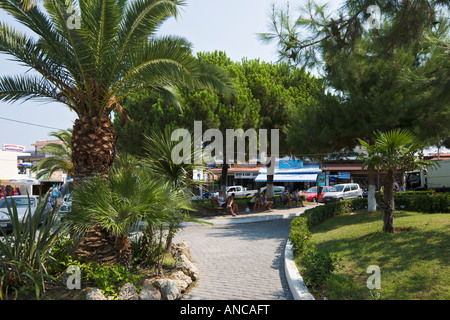 Town Square, Hanioti, Kassandra Peninsula, Halkidiki, Greece Stock ...
