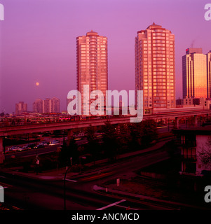 Condo towers in Burnaby, B.C., line the skyline as fog blankets Metro ...