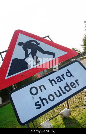 Road works on the M1 motorway Northamptonshire UK making a smart ...