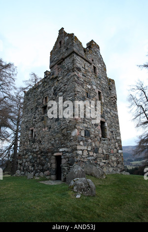 Ruin of 16th Century Knock Castle near the Royal Birkhall House ...