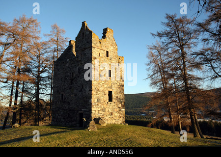 Ruin of 16th Century Knock Castle near the Royal Birkhall House ...