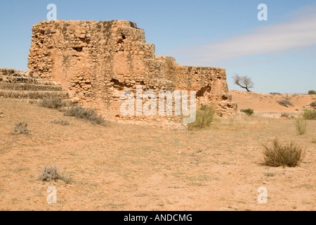 Wadi Megenin, Sidi Gilani, near Tripoli, Libya. Roman Dam downstream ...