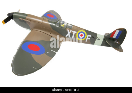 Remote controlled toy Spitfire airplane Stock Photo - Alamy