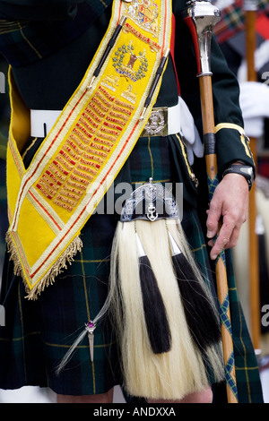 Scottish Traditional tartan uniforms, kilt pattern socks, legs with ...