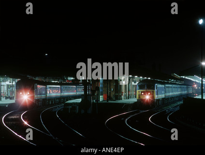 A Network SouthEast class 47 locomotive working a "Network Express ...