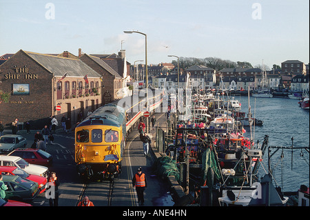 A class 33 Crompton diesel locomotive number 33103 in the black livery ...