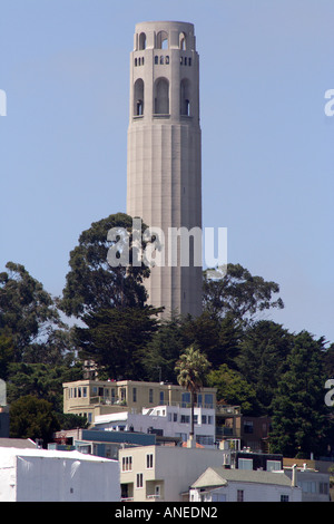 Coit Tower in Pioneer Park, built between 1932 and 1933 Stock Photo - Alamy