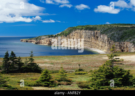 Cliffs along St. Georges Bay, Newfoundland , Canada Stock Photo - Alamy
